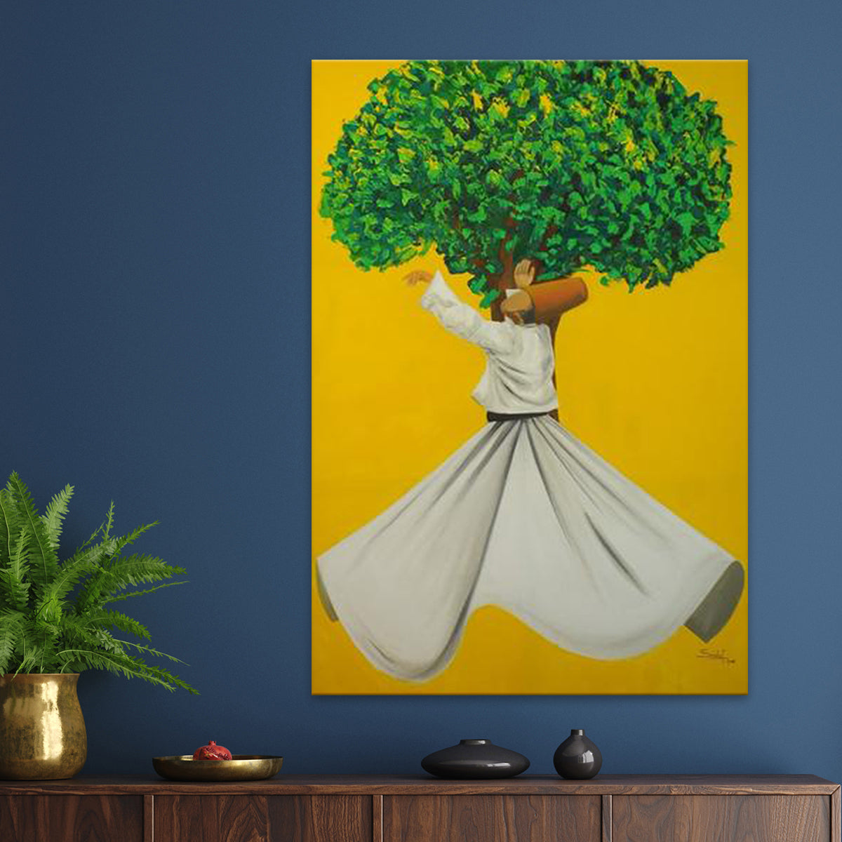 Sufi 4 Canvas | Sadaf Farasat – Islamic Art Prints